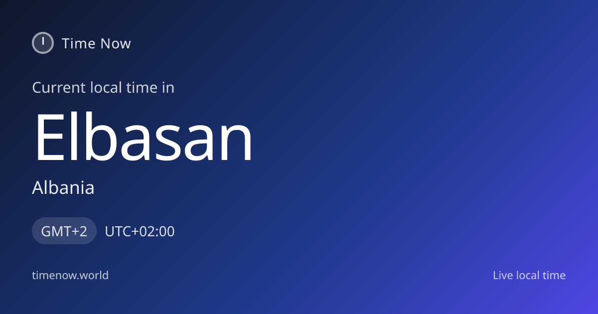 Current Time in Elbasan, Albania | Time Now